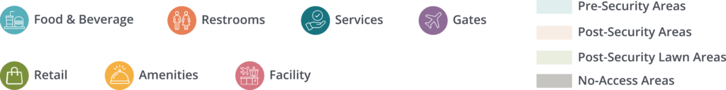 Terminal Map - Palm Springs International Airport (PSP) - Palm Springs ...